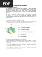 Métodos de Proyección: Primer y Tercer Diedro | PDF