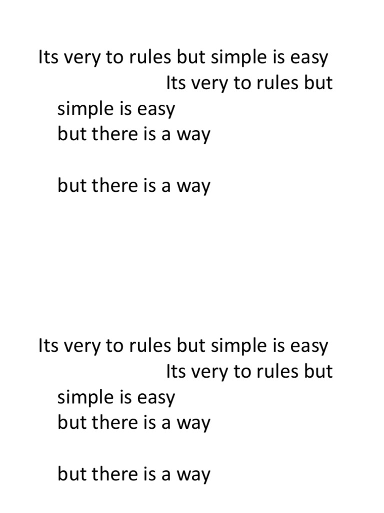 Simple Rules Explained | PDF
