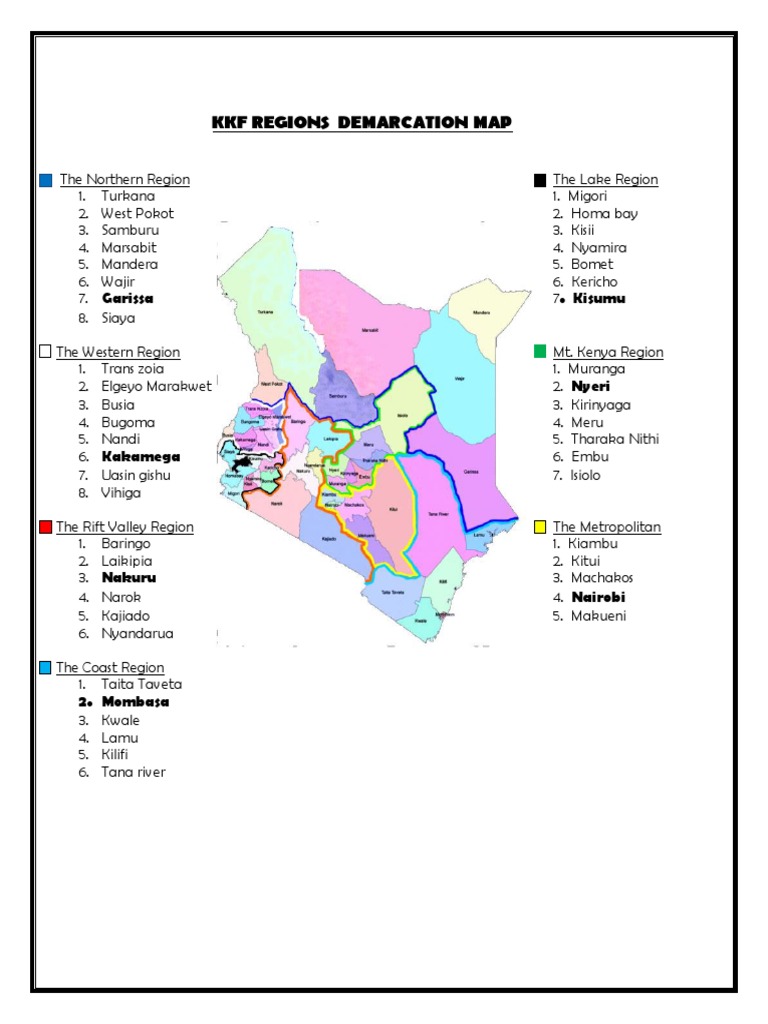 Karate Dermacation Map | PDF