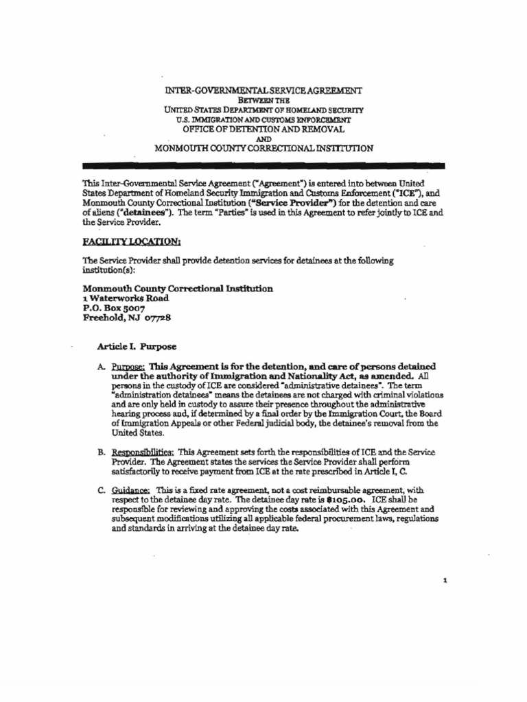 Monmouth County Correctional Institution (New Jersey) Intergovernmental ...