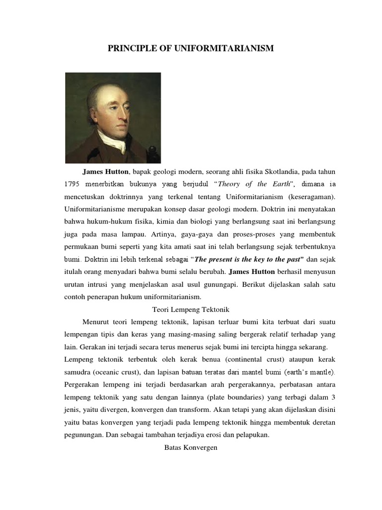 Principle of Uniformitarianism | PDF | Ilmu Sosial