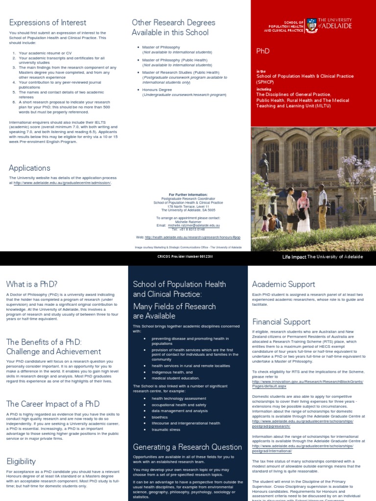 Flyer Doctor Philosophy | PDF | Doctor Of Philosophy | Postgraduate ...