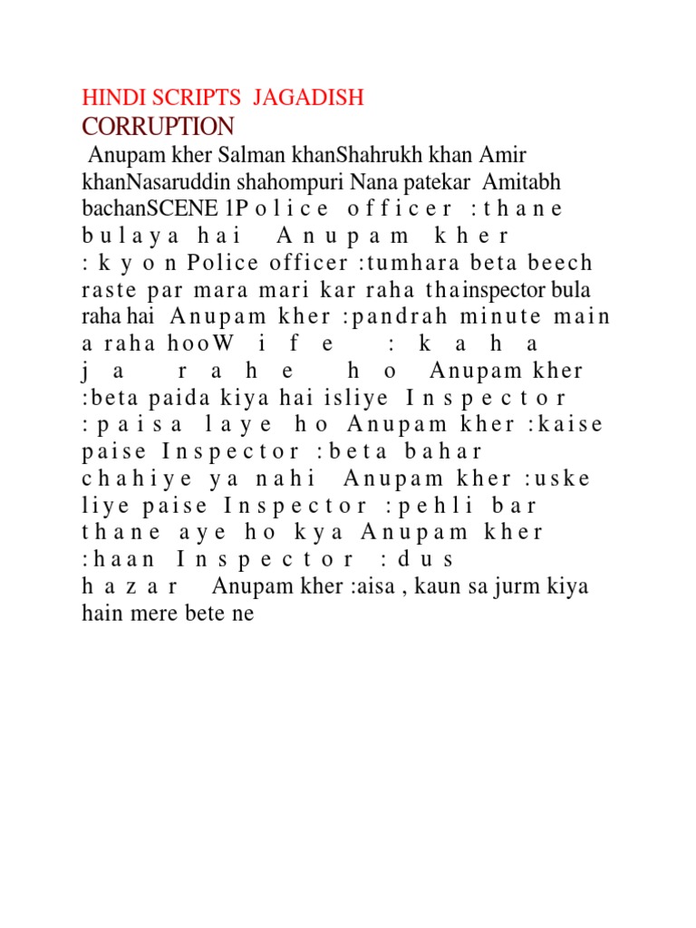 Hindi Scripts | PDF | Religion & Spirituality | Mystery, Thriller ...