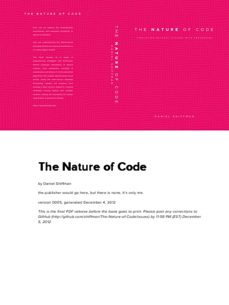 Nature of Code: Simulating Systems | PDF | Systems Science | Computer ...
