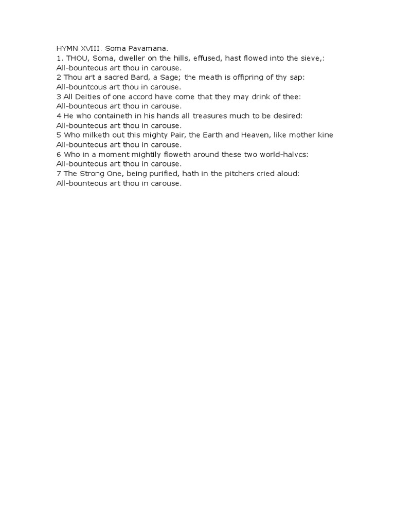 Rig Veda 9 Hymn 18 Translation | PDF | Hindu Literature