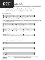 07 C Major Scale Worksheet | PDF