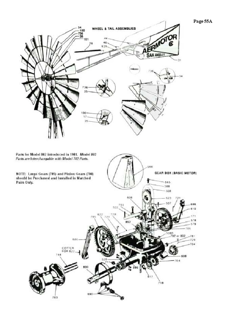 Aermotor Windmill Parts Identification Guide | PDF | Business | Home ...