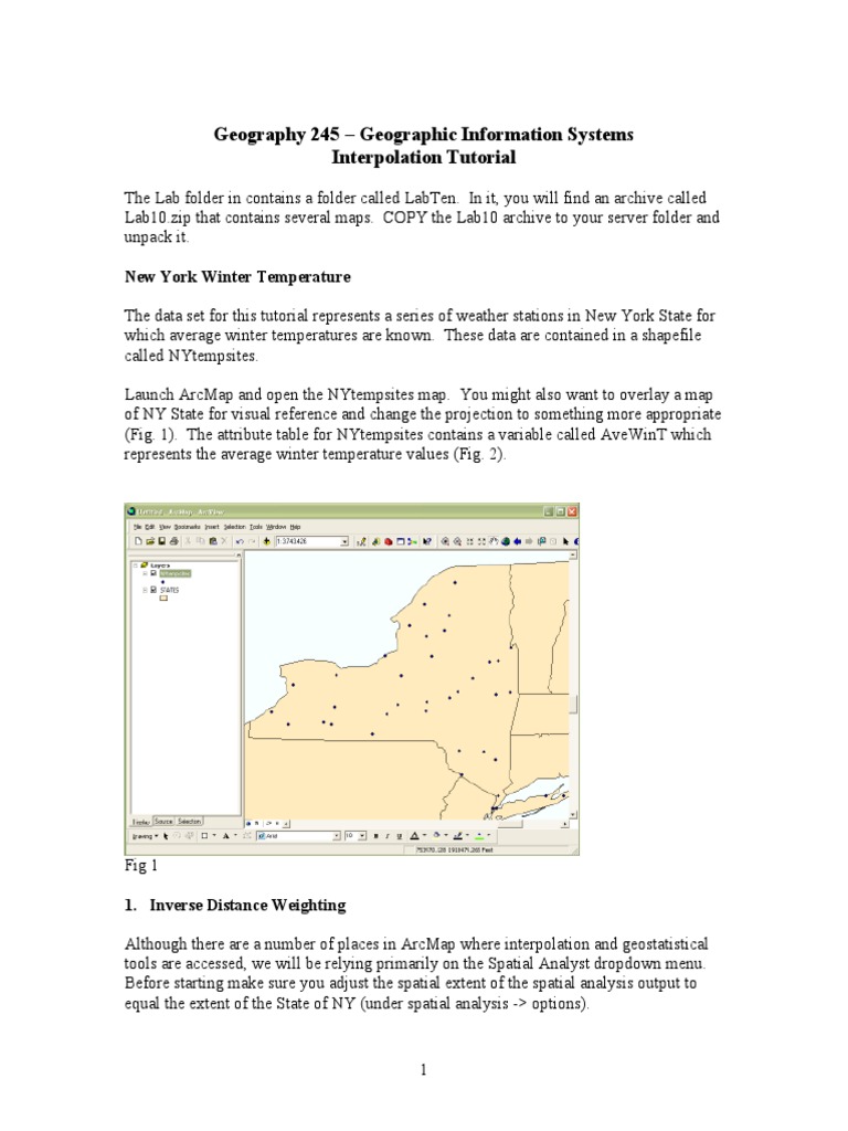 Ejercicion Interpolacion Arcmap | PDF | Interpolation | Spatial Analysis