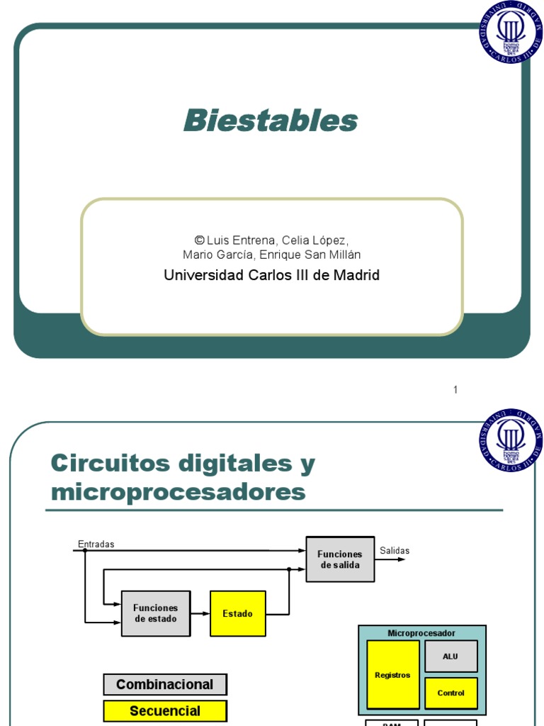 Tema05 Biestables PDF | PDF