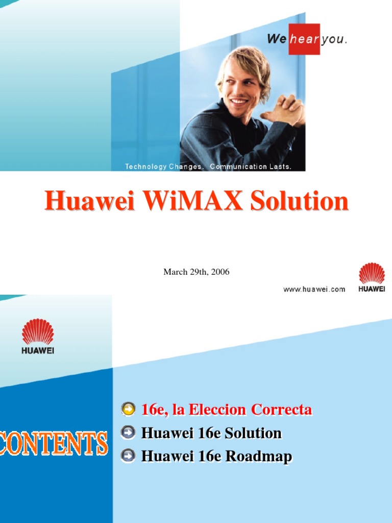 Huawei | PDF | Wi Max | Wireless Broadband
