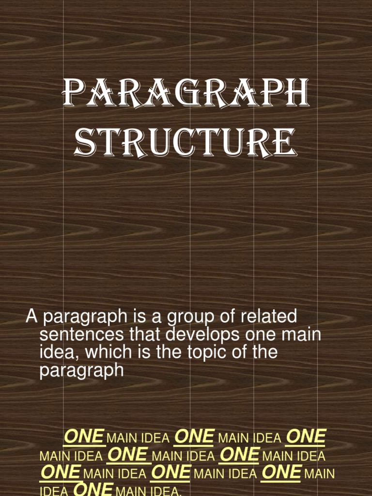 Paragraph Structure | PDF | Bride | Wedding