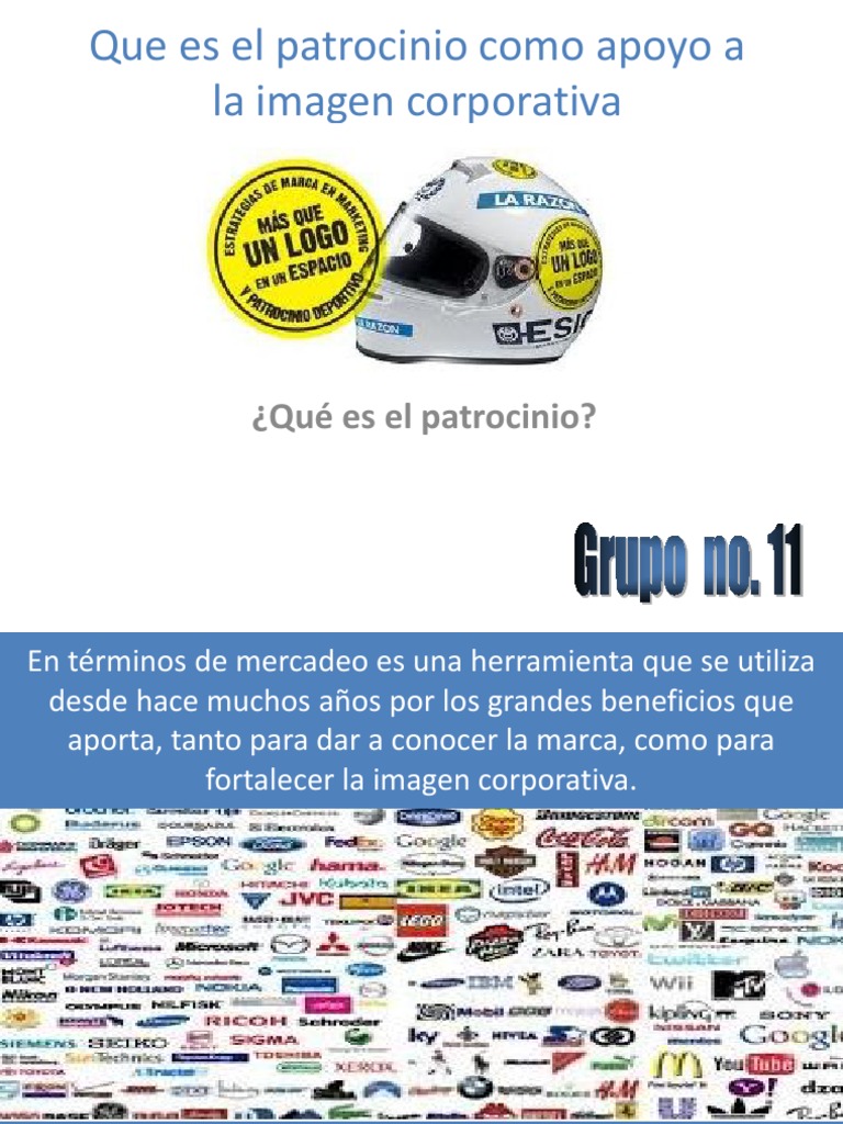 Que Es El Patrocinio Parcial | Patrocinador (Comercial) | Marca ...