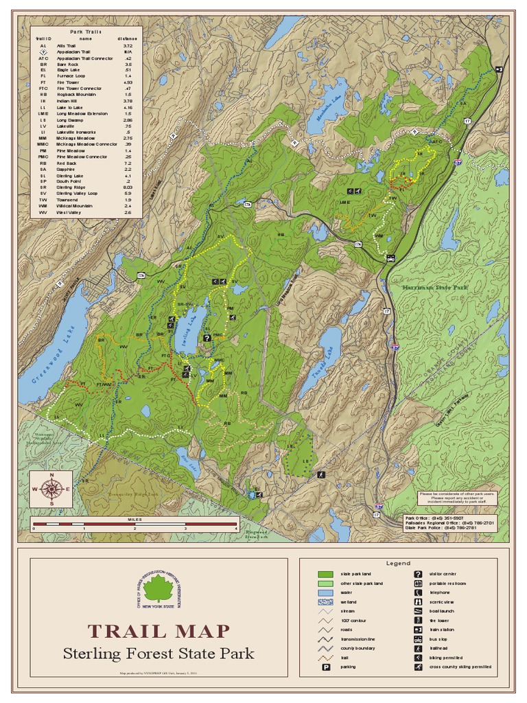 Sterling Forest Trail Map | PDF | History