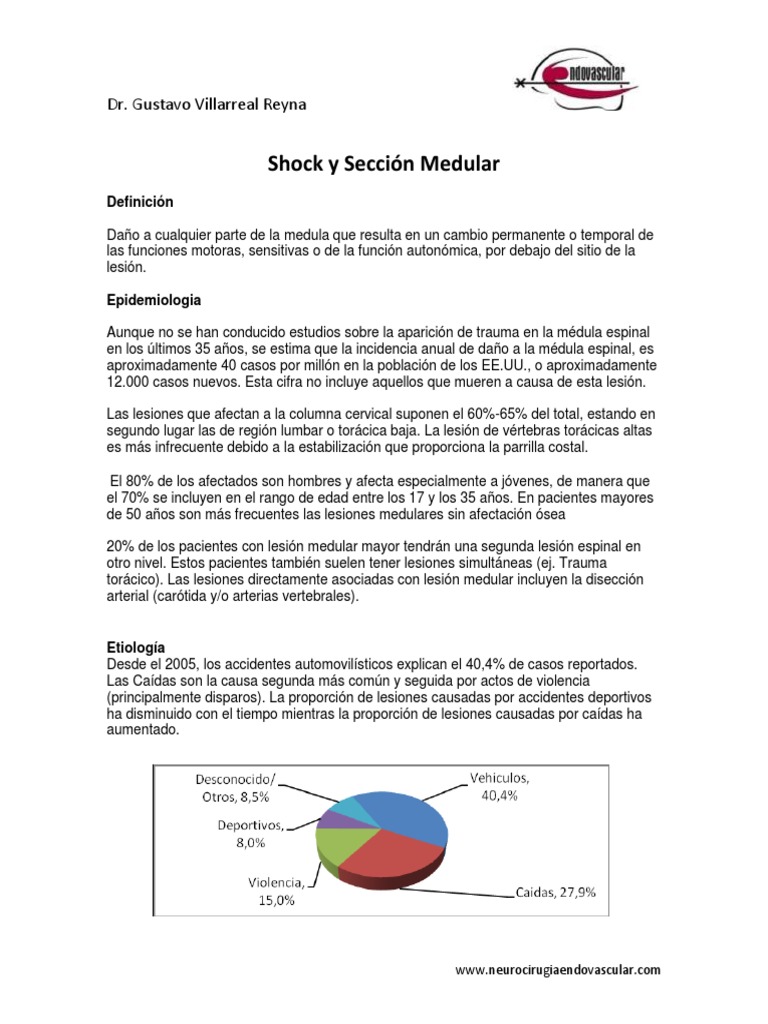 Shock y Seccion Medular Hematoma Intraespinal | PDF