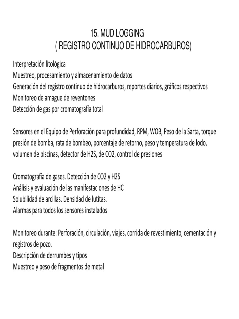 Mud Logging PDF | PDF