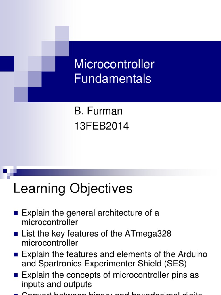 Lecture Microcontroller Overview Download Free Pdf Microcontroller Electronic Engineering