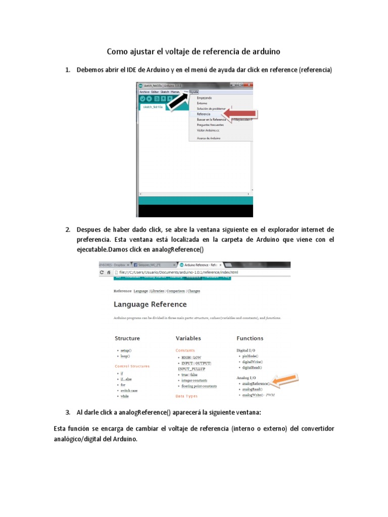 Como Ajustar El Voltaje de Referencia de Arduino | PDF | Informática