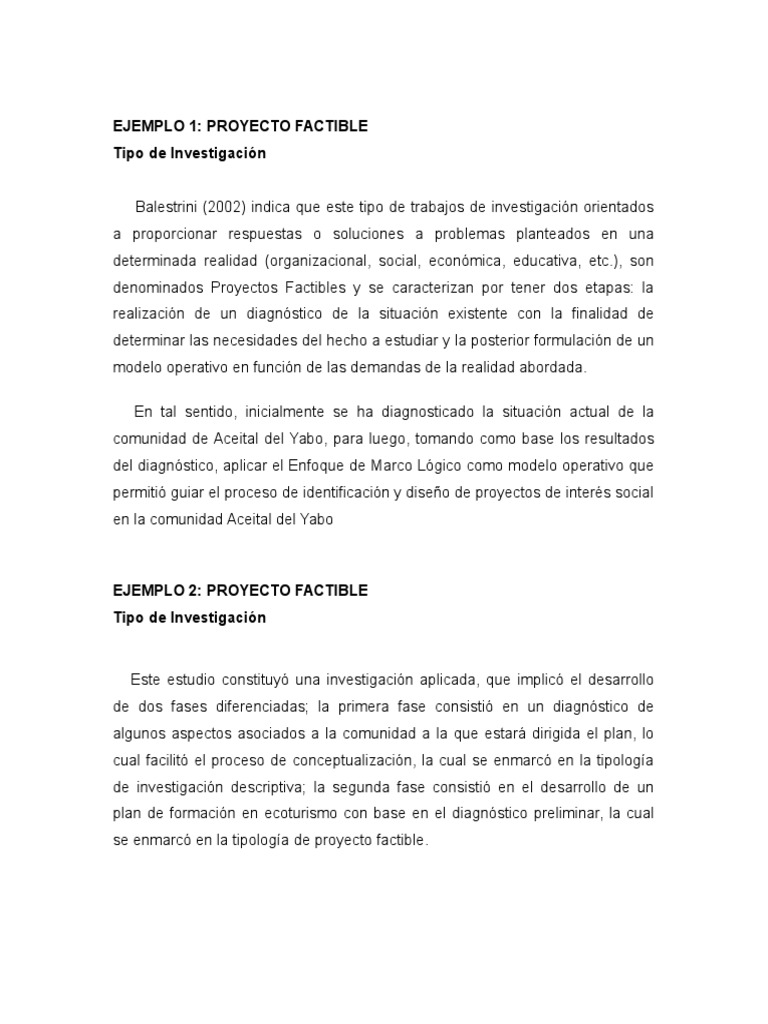 Ejemplo Proyecto Factible | PDF | Diagnostico medico | Toma de decisiones
