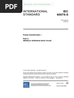 IEC 60076-5: Transformer Short Circuit Impedance | PDF | Transformer ...
