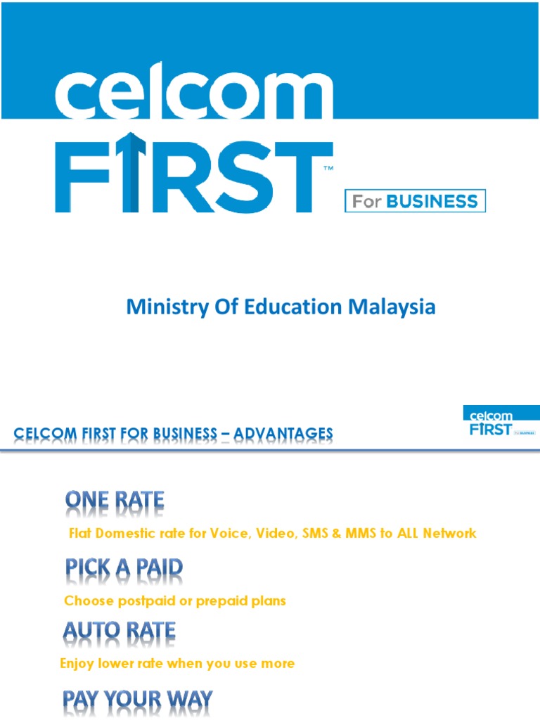 Celcom First For Business - MOE (Final3) | PDF | I Phone | I Pad