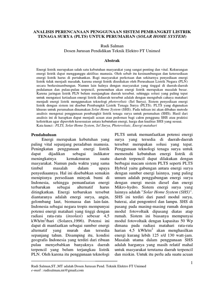 Bahan Ajar Plts | PDF