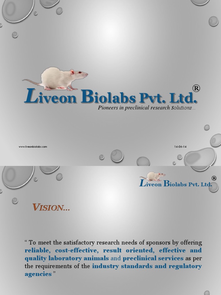Liveon Biolabs Pvt. Ltd. | Pre Clinical Development | Animal Testing