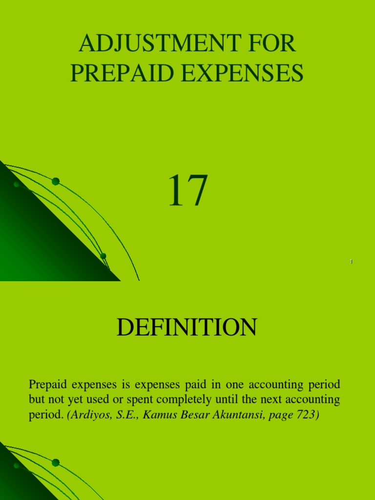 Adjustment Prepaid Expenses | PDF | Deferral | Expense