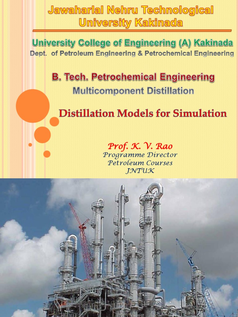 Distillation Models For Simulation | PDF | Distillation | Analytical ...