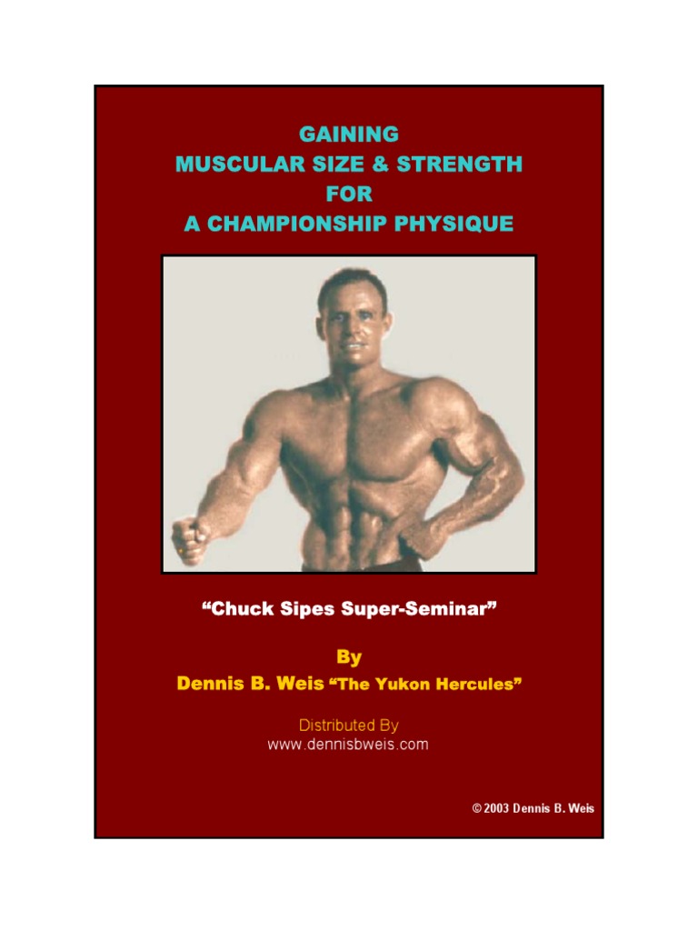 Chuck Sipes Super Seminar | PDF | Strength Training | Weightlifting