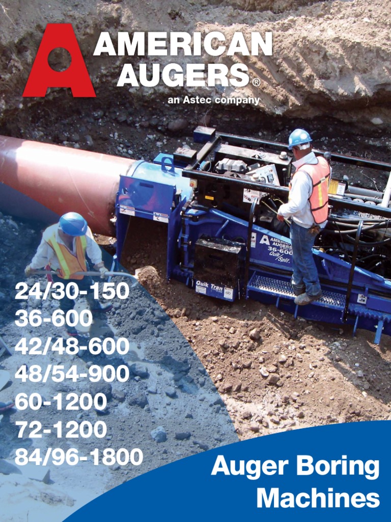 Auger Boring Brochure | PDF | Engines | Clutch
