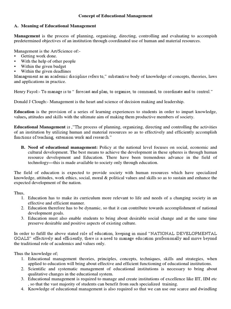 Understanding Educational Management | PDF | System | Systems Thinking