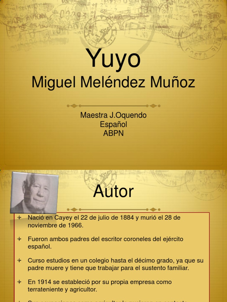 Presentación de La Novela YUYO | PDF