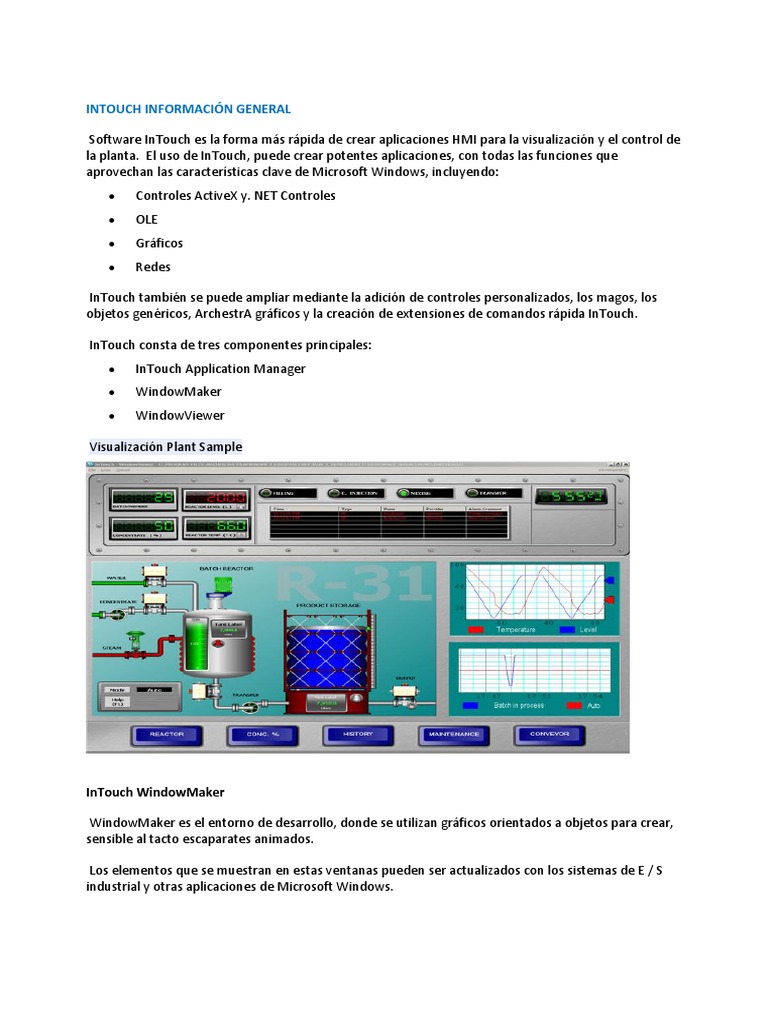 Intouch Aplicasiones | PDF | Entorno de desarrollo integrado | Ventana (informática)