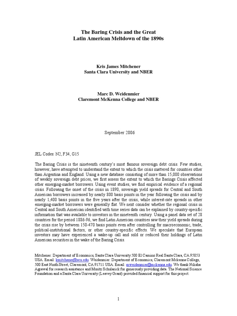 Baring Crisis | PDF | Securitization | Bonds (Finance)