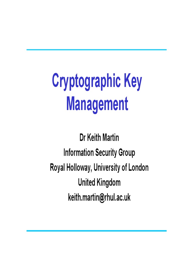 Cryptography and Key Mangement001 | PDF | Public Key Cryptography | Cipher