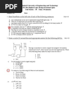 Digital Logic Final Exam | PDF | Logic | Elementary Mathematics
