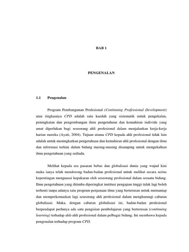 Contoh Kajian CPD | PDF