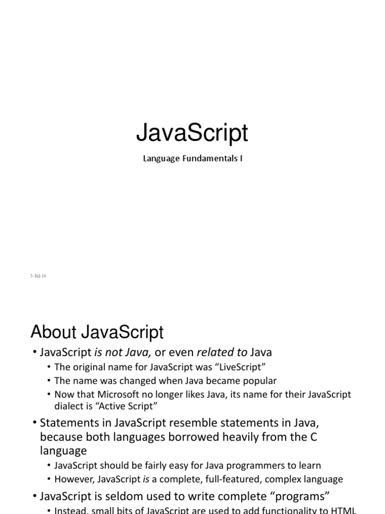 Javascript | Java Script | Computer Programming