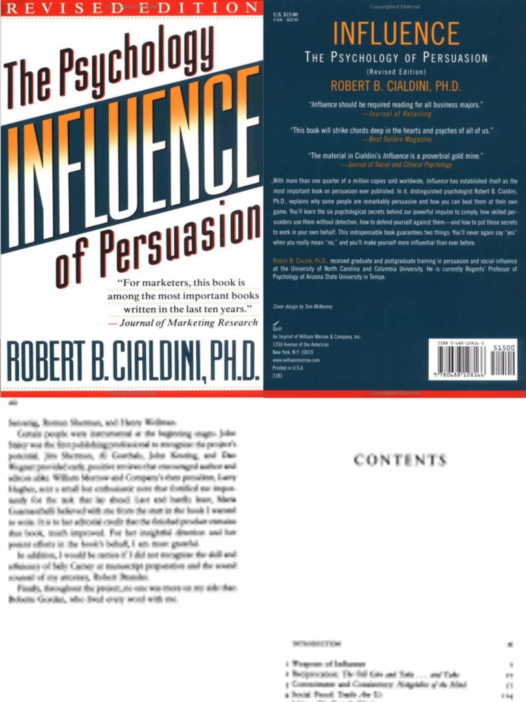 Influence The Psychology of Persuasion | PDF