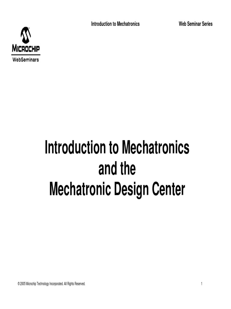 Introduction To Mechatronic Design | PDF | Thermostat | Mechatronics Introduction To Mechatronic Design | PDF | Thermostat | Mechatronics