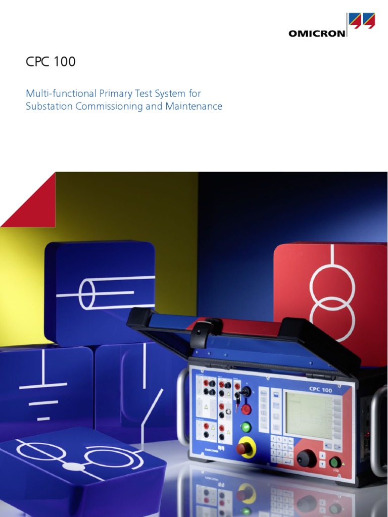 Omicron CPC 100 Brochure | PDF | Transformer | Electrical Engineering