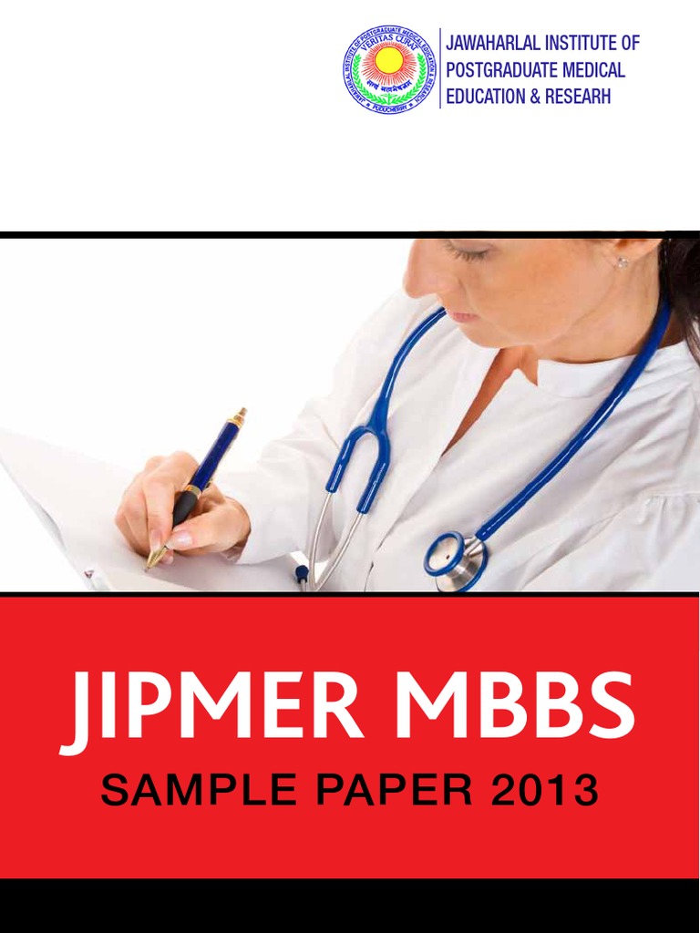 JIPMER MBBS 2013 Last Year Question Paper | Download Free PDF ...