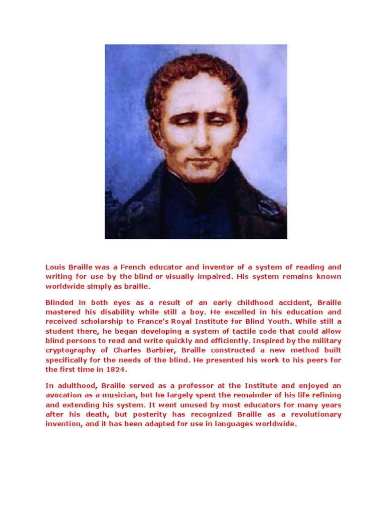 Louis Braille | PDF