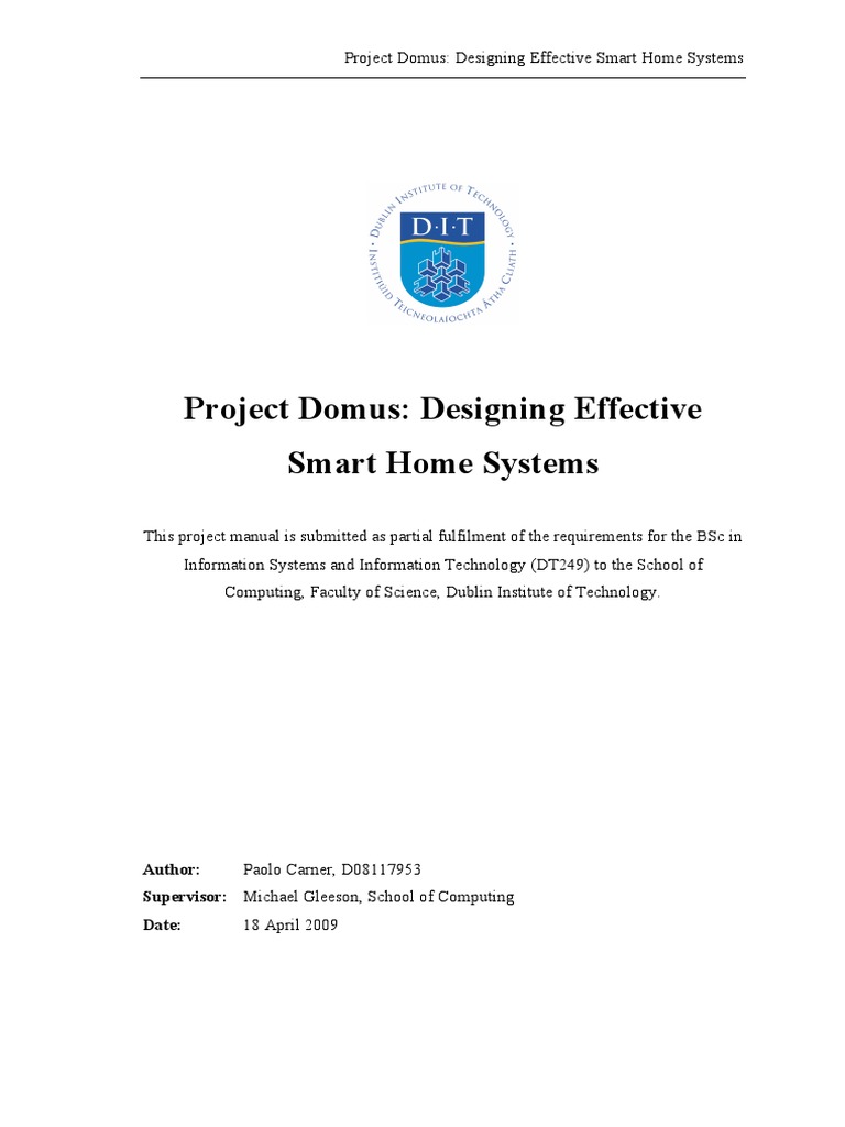 Smart Homes | PDF | Home Automation | Computer Network