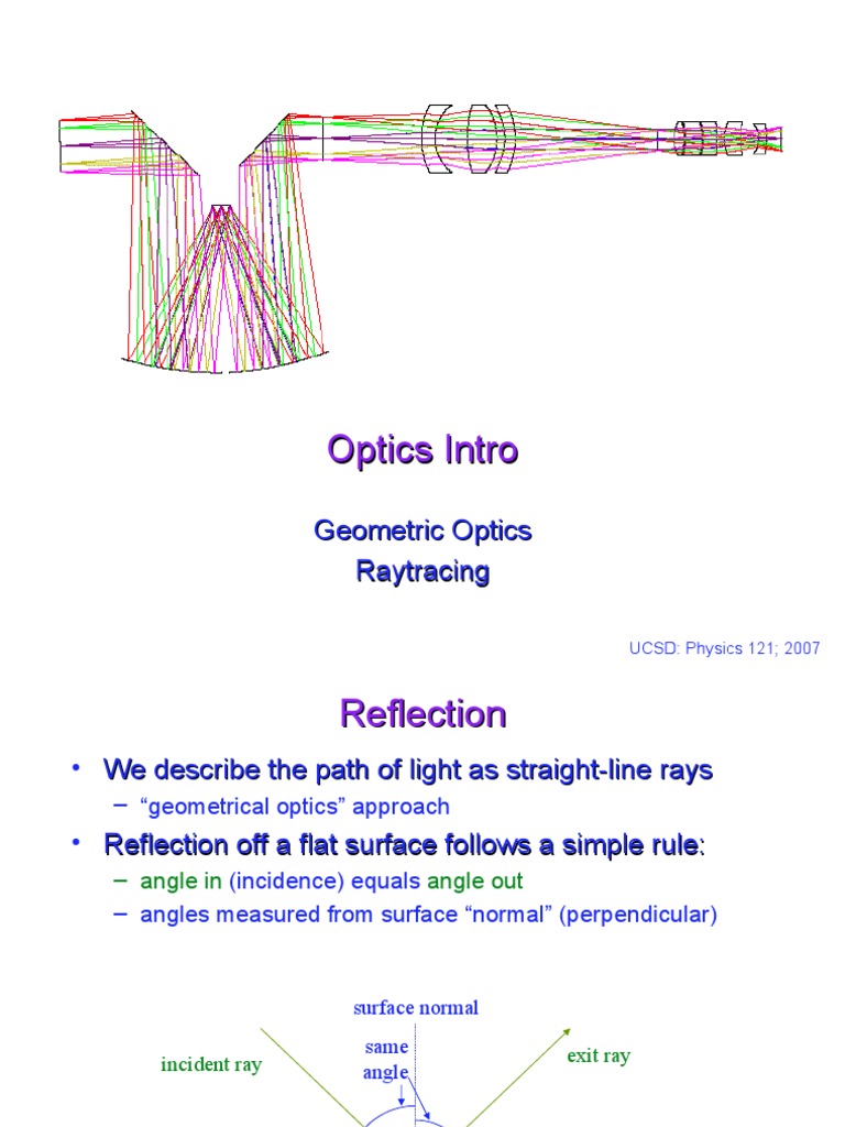 Introduction to Geometric Optics | PDF | Lens (Optics) | Optics