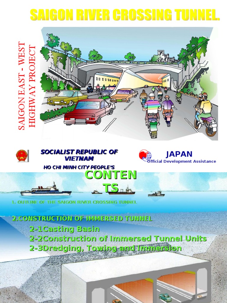 Construction Sequence Immersed Tunnel Pdf Ho Chi Minh City Tunnel