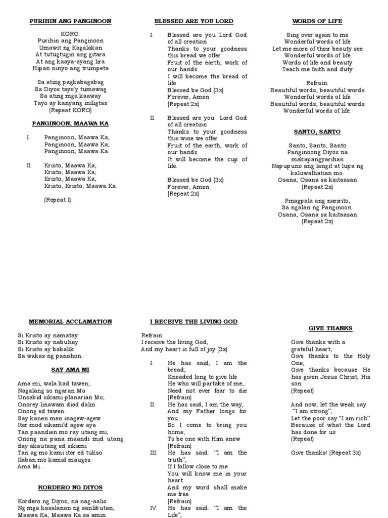 First Communion Songs | PDF