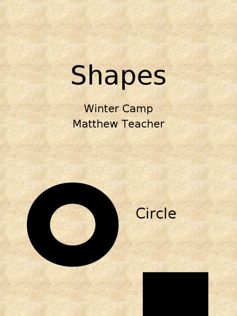 Shape Identification for Kids | PDF