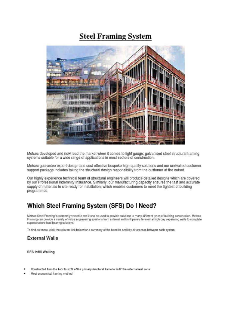 LGSF Components | PDF | Framing (Construction) | Drywall