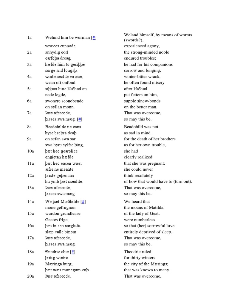 Deor's Lament | PDF | Norse Mythology | Germanic Paganism